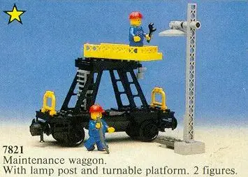 LEGO Trains Overhead Gantry and Lighting Maintenance Wagon