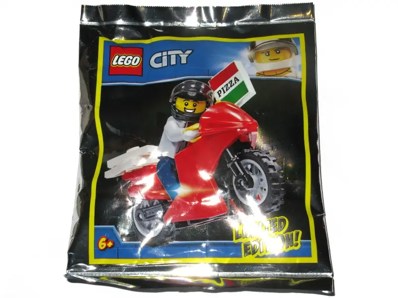 LEGO City Pizza Delivery Guy foil pack • Set 951909 • SetDB