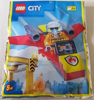 LEGO City Firefighter Woman with Jet foil pack • Set 952209