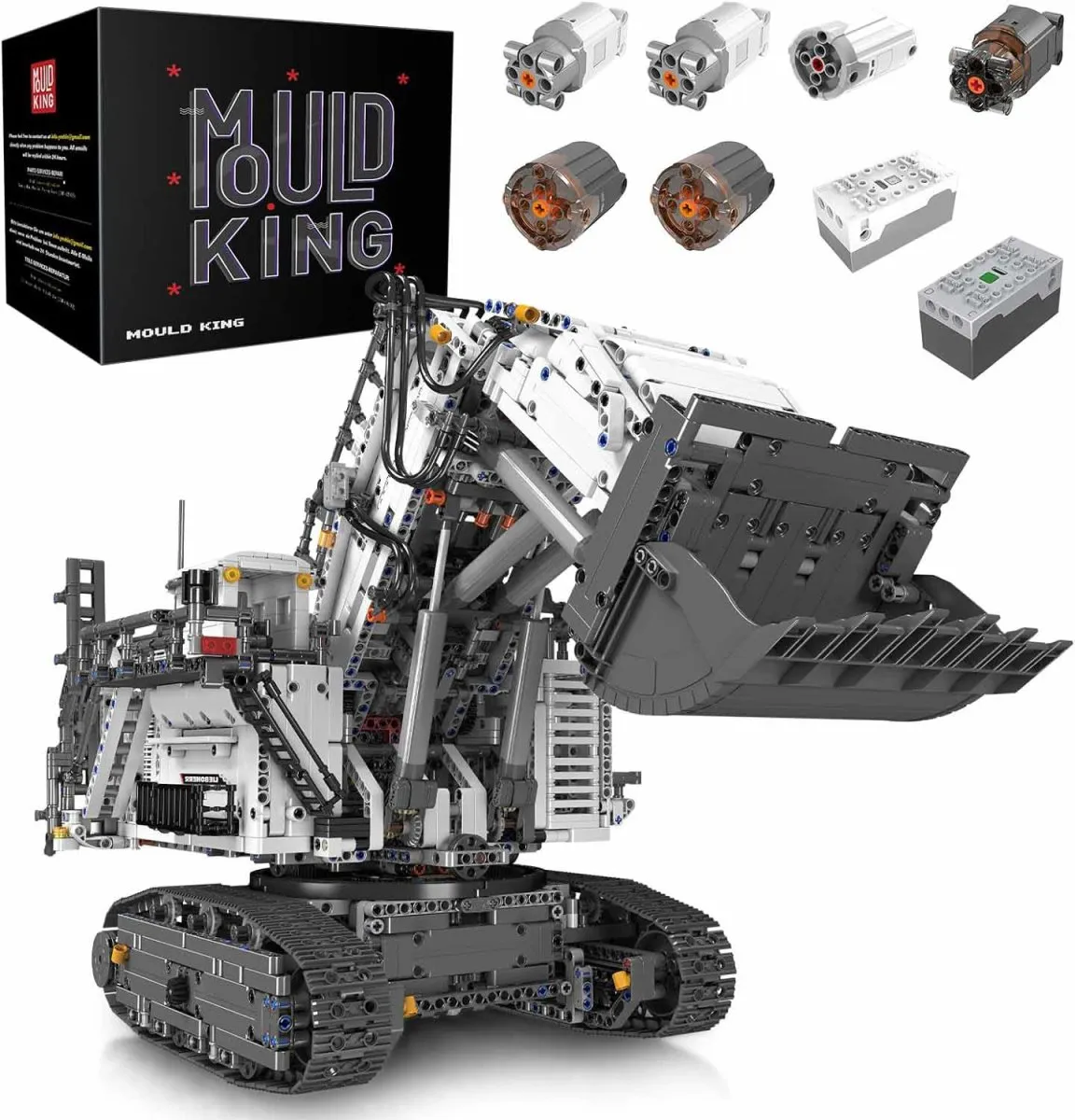 Mould King Excavator • Set 17048 • SetDB • Merlins Bricks