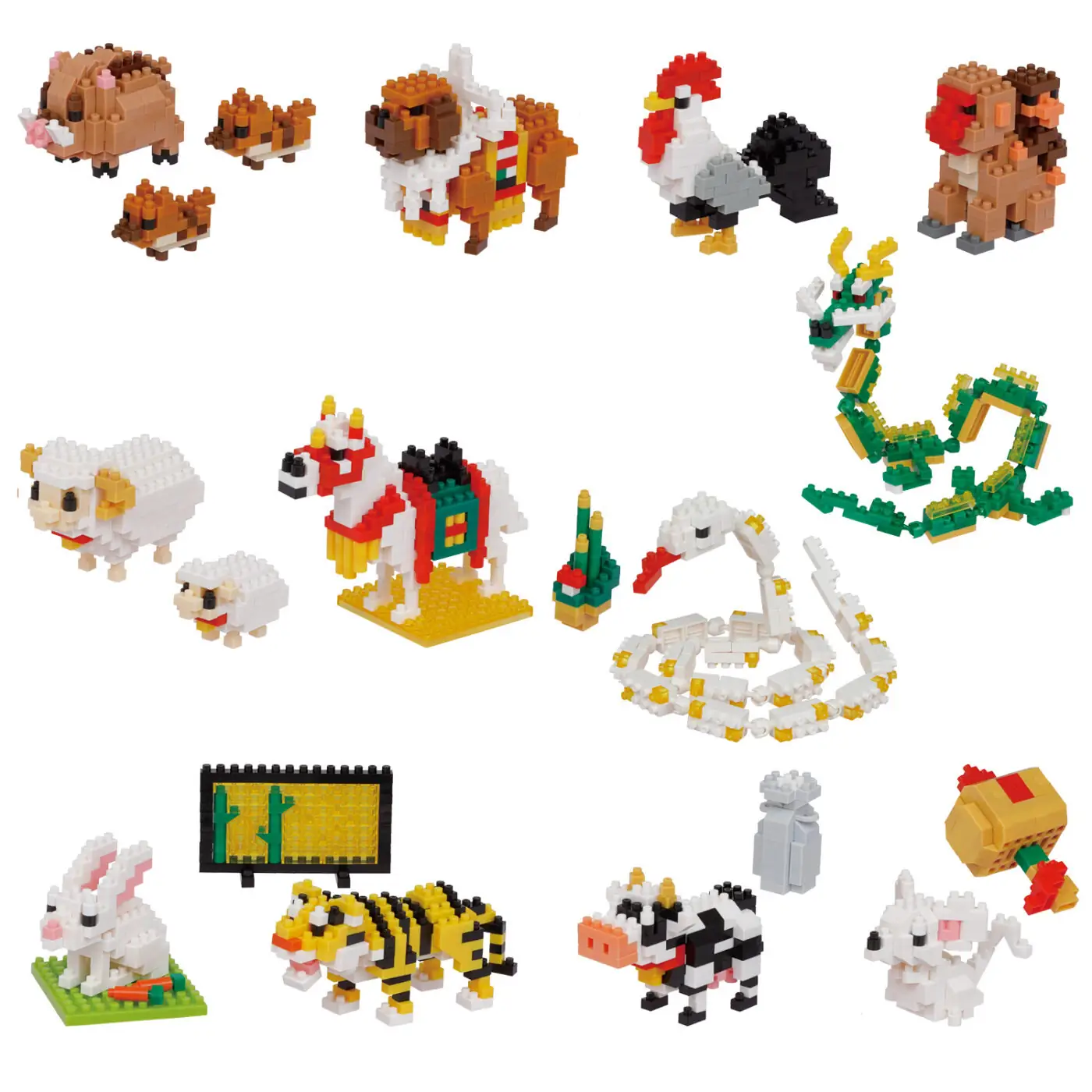 nanoblock Zodiac signs • DIAMOND BLOCKS • Set NB-055 • SetDB