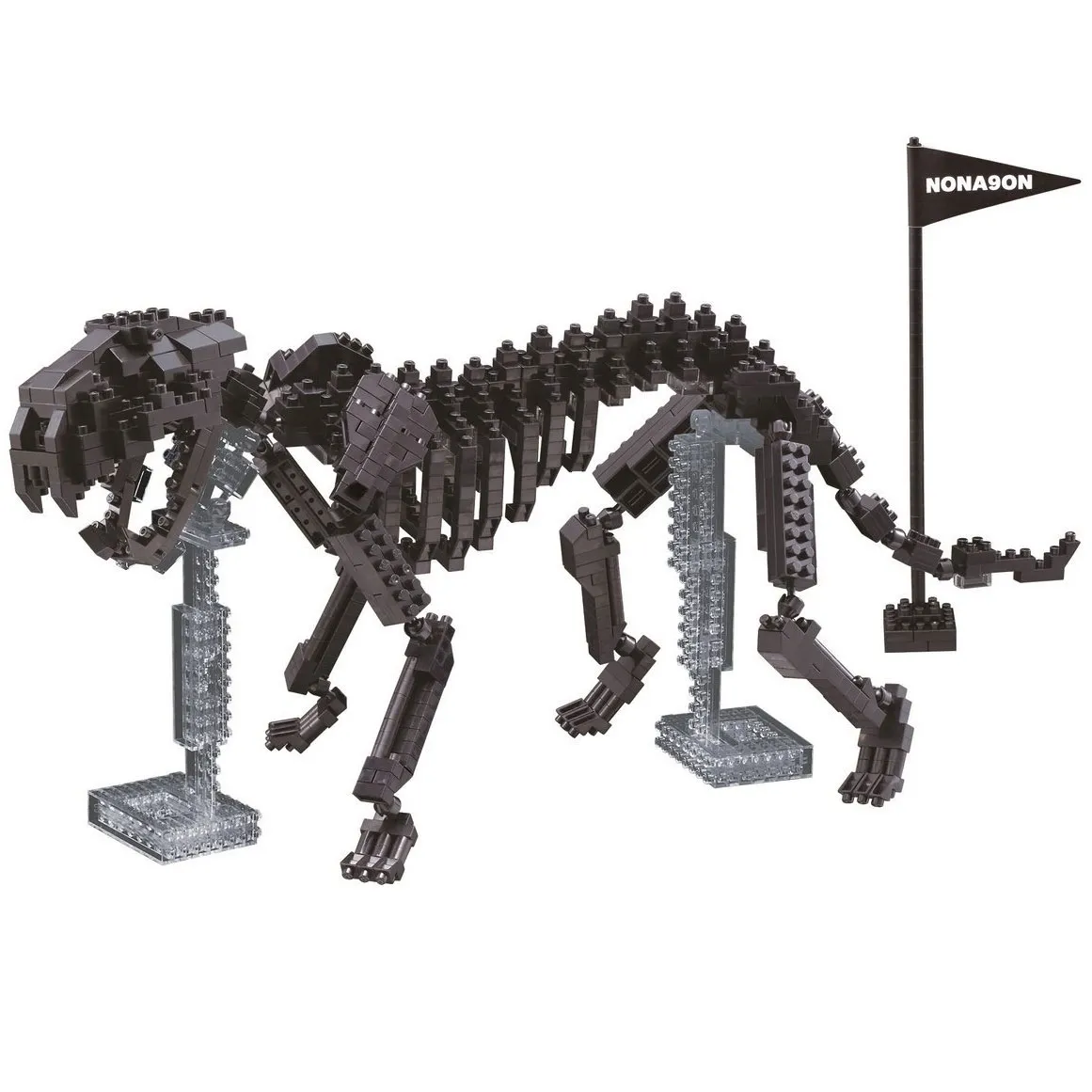 nanoblock NONA9ON Tiger Skeleton • DIAMOND BLOCKS