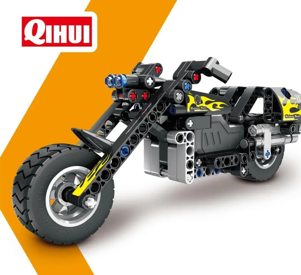 Qihui Pull Back Motorbike • Set 5801 • SetDB
