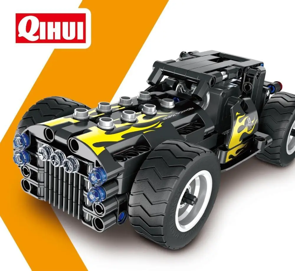 Qihui Pull Back Hot Rod • Set 5802 • SetDB • Merlins Bricks