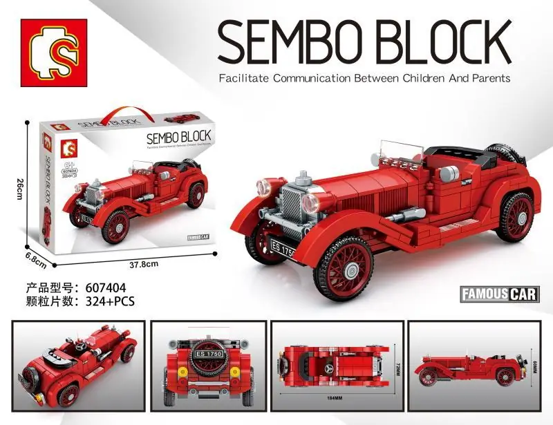 Sembo Classic Car Series Oldtimer rot • Set 607404 • SetDB