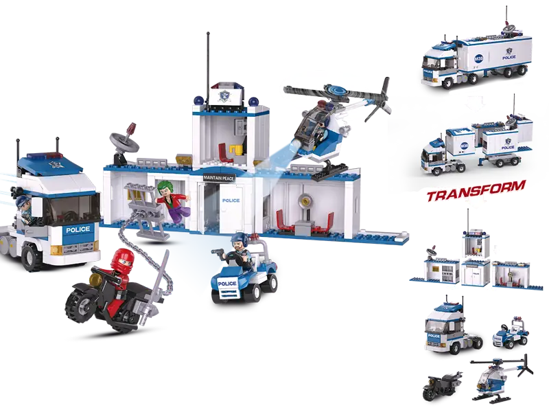 Sluban Police Mobile Controle Centre • Set M38-B0376 • SetDB