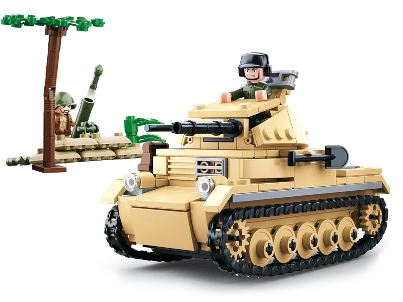 Sluban Small German Tank • Set M38-B0691 • SetDB