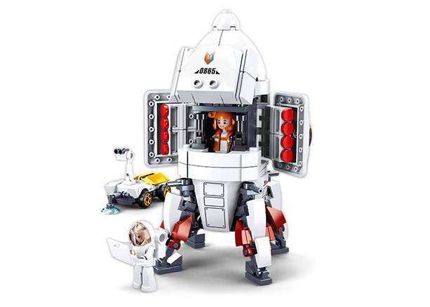 Sluban Saturn Landing Module • Set M38-B0923 • SetDB