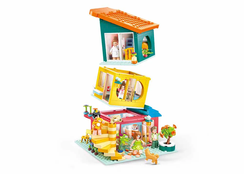 Sluban Jenga House • Set M38-B1090 • SetDB • Merlins Bricks
