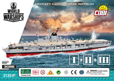 Cobi WOWS Aircraft Carrier Graf Zeppelin • Set 3086 • SetDB