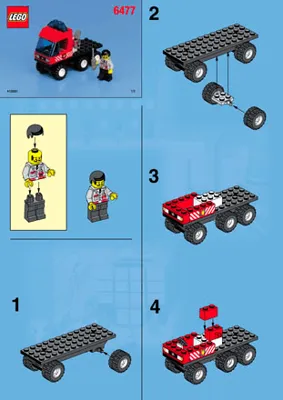 LEGO City Fire Fighter's Lift Truck • Set 6477 • SetDB