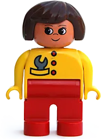 LEGO DUPLO Duplo Figure Female, Red Legs • Minifig 4555pb248