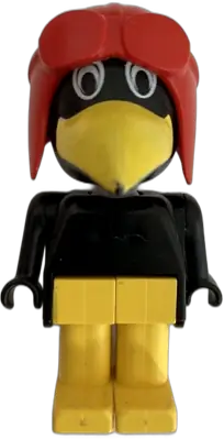 LEGO Fabuland Bird Charlie / Joe Crow, Black Head