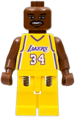 LEGO Sports NBA Shaquille O'Neal Los Angeles Lakers #34 (Home Uniform)