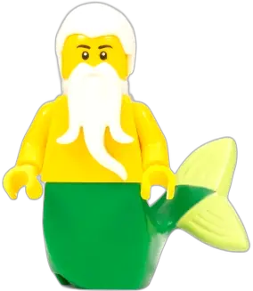 LEGO Education Merman Green Tail • Minifig pi183 • SetDB